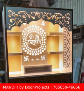Designer Pooja Mandir for Home – Doon Projects