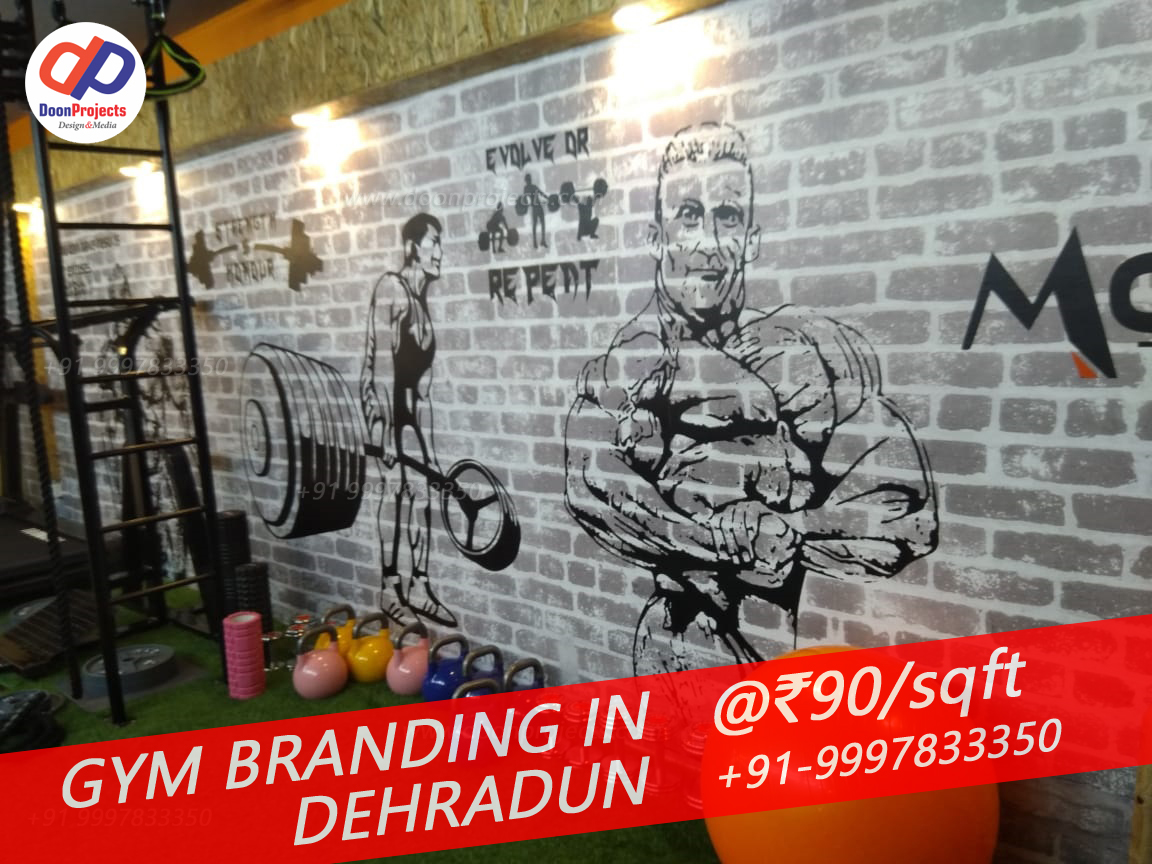 Mountstrong Gym Branding in Dehradun!!! – Doon Projects