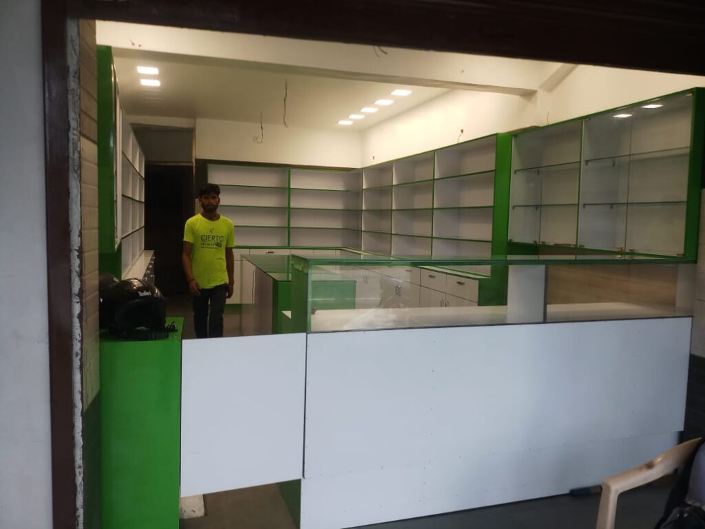 chemist shop interior and furniture work (1) – Doon Projects